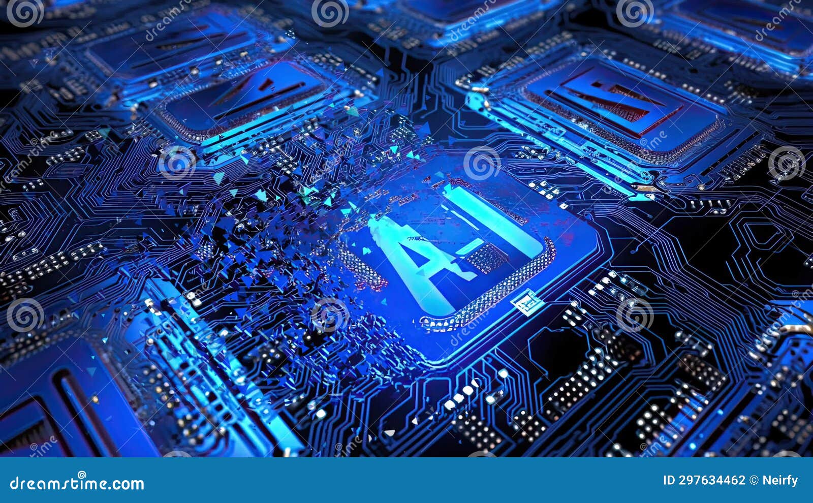 Artificial Intelligence or Modern Technology Background Stock Footage ...
