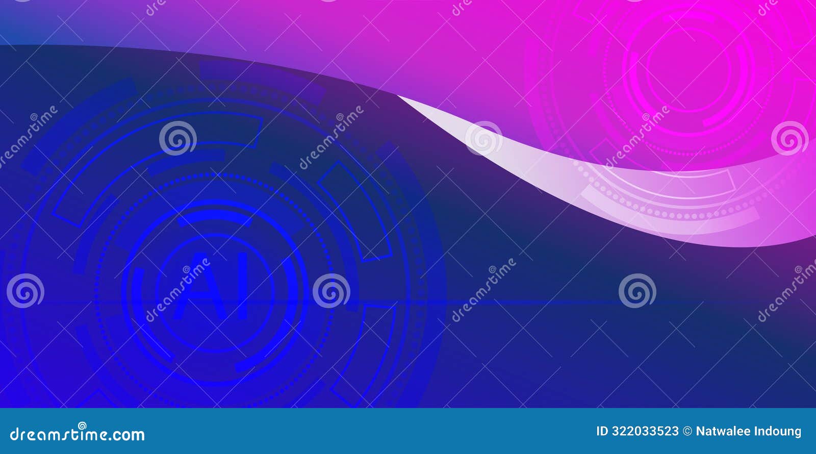 Artificial Intelligence Network Concept Background Template ...