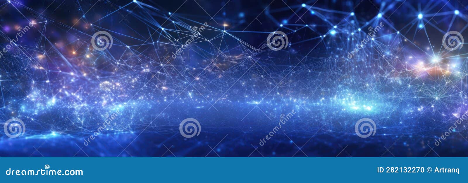 Artificial Intelligence Network Connection Structure Science Background ...