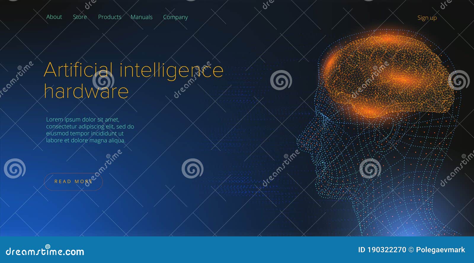 Artificial Intelligence or Neural Network Concept in Isometric Vector ...