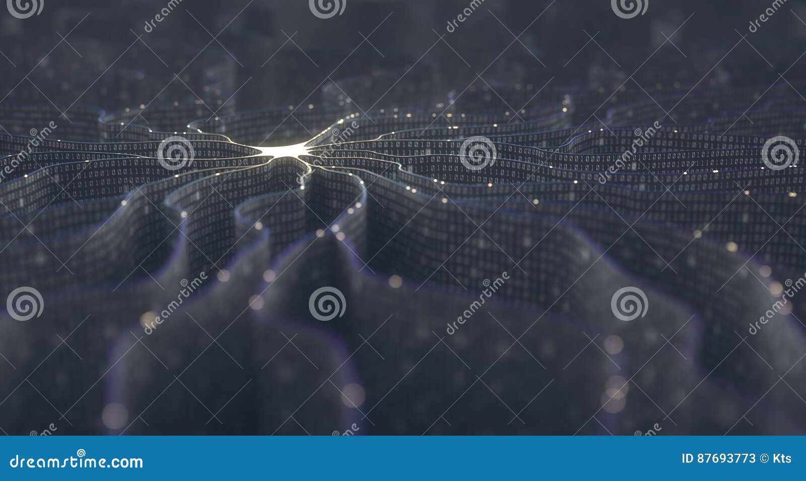 Artificial Intelligence Neural Network Stock Image - Image of network ...