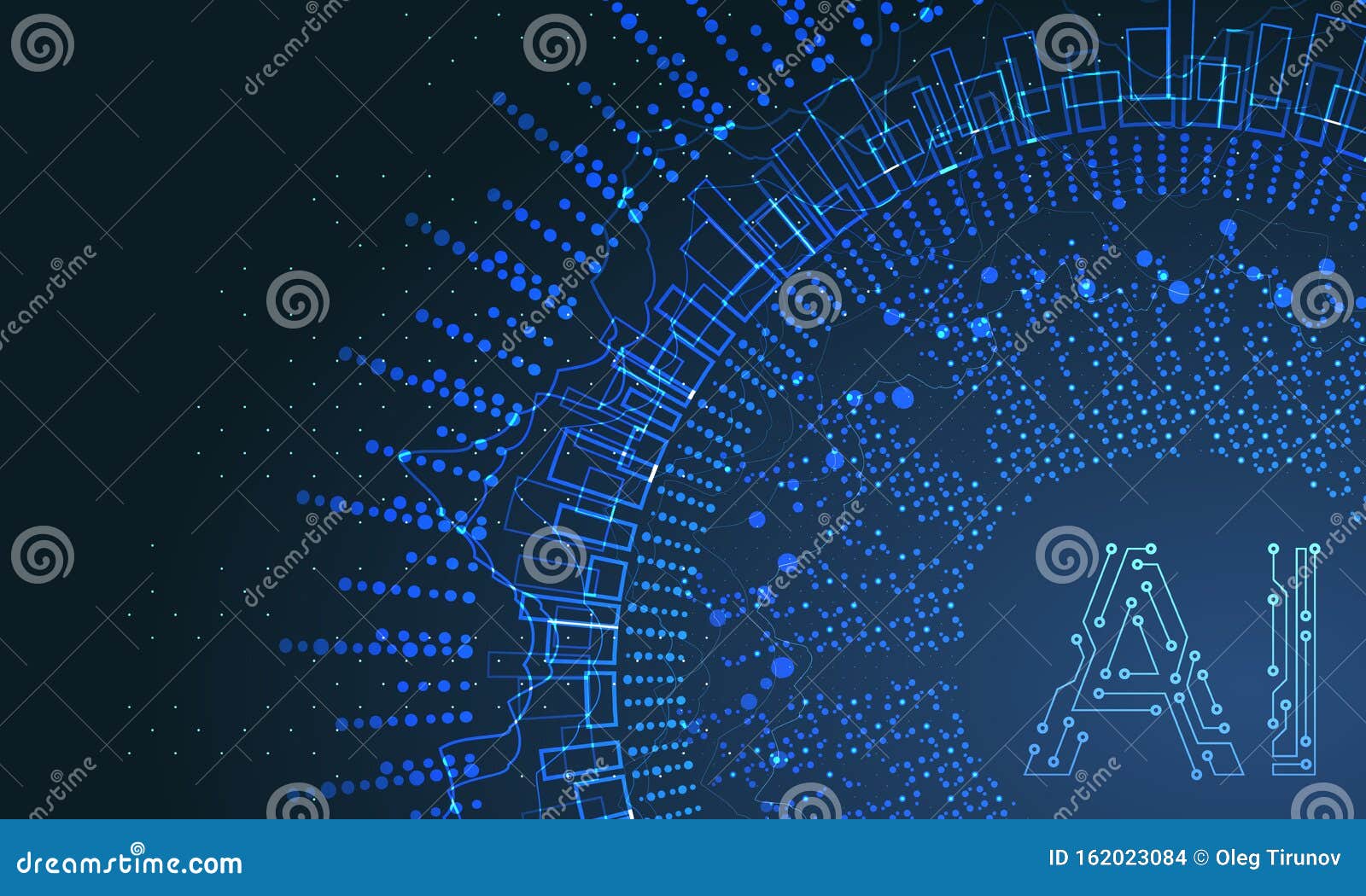 Artificial Intelligence Neural Networks Ai Technologies Concepts Big Data Visualization Stock