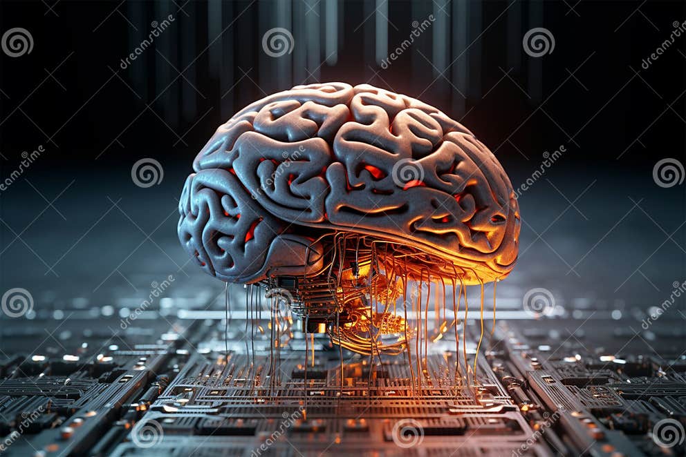 Artificial Intelligence Neural Networks Brain Concept Stock ...