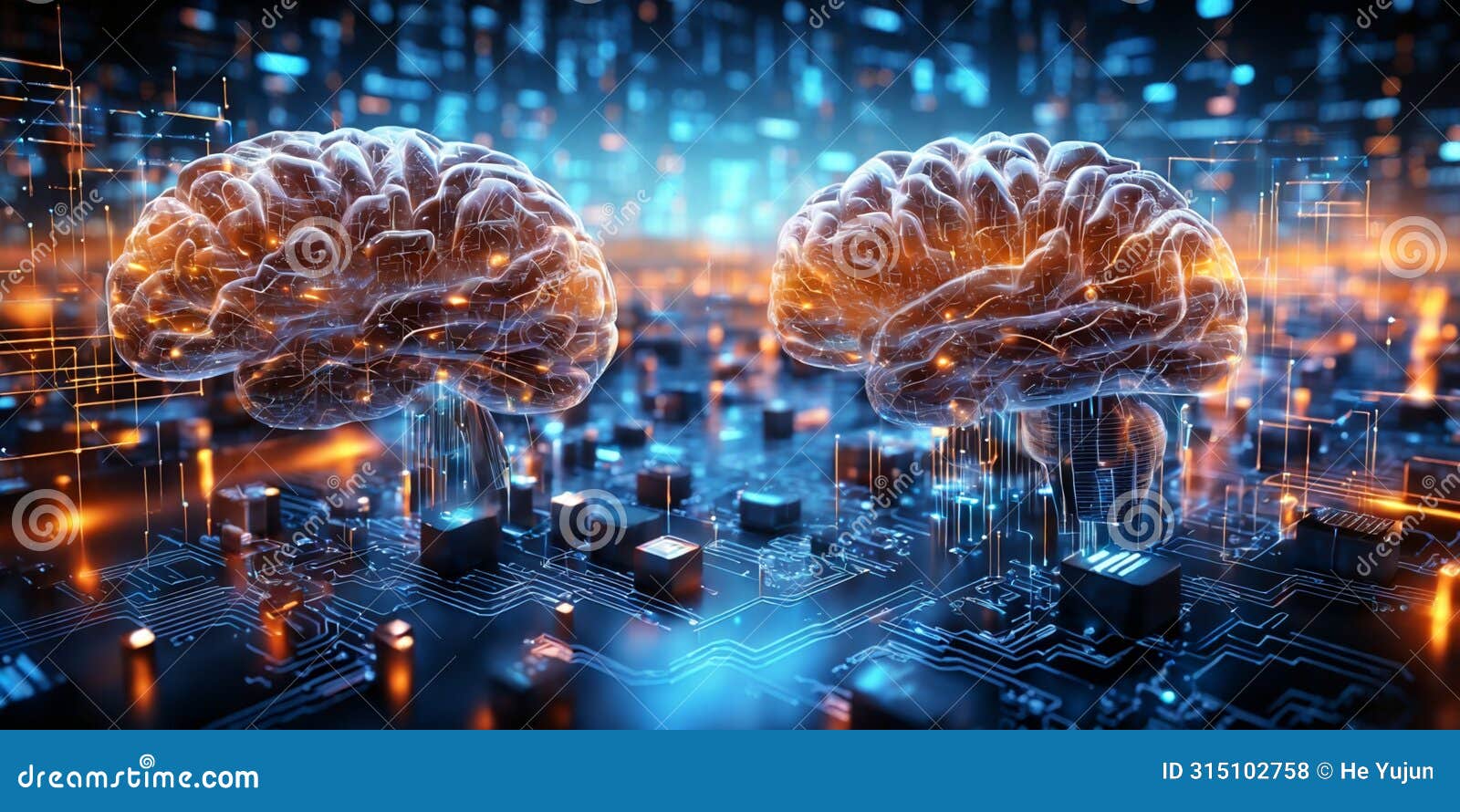 Artificial Intelligence Neurological Data Brain,Industrial Brain,Gpu ...