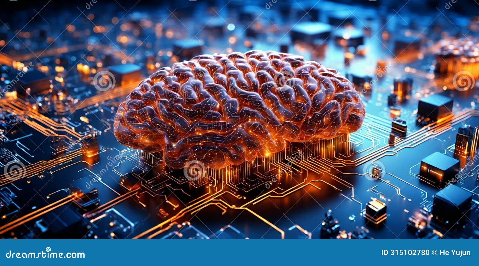 Artificial Intelligence Neurological Data Brain,Industrial Brain,Gpu ...