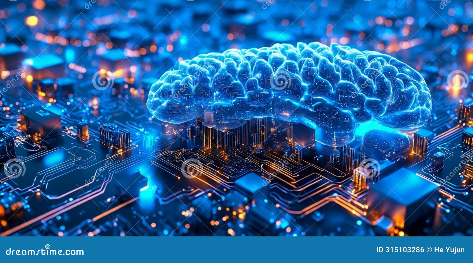 Artificial Intelligence Neurological Data Brain,Industrial Brain,Gpu ...