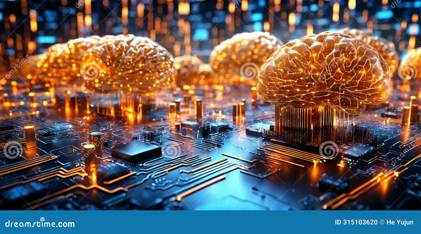 Artificial Intelligence Neurological Data Brain,Industrial Brain,Gpu ...