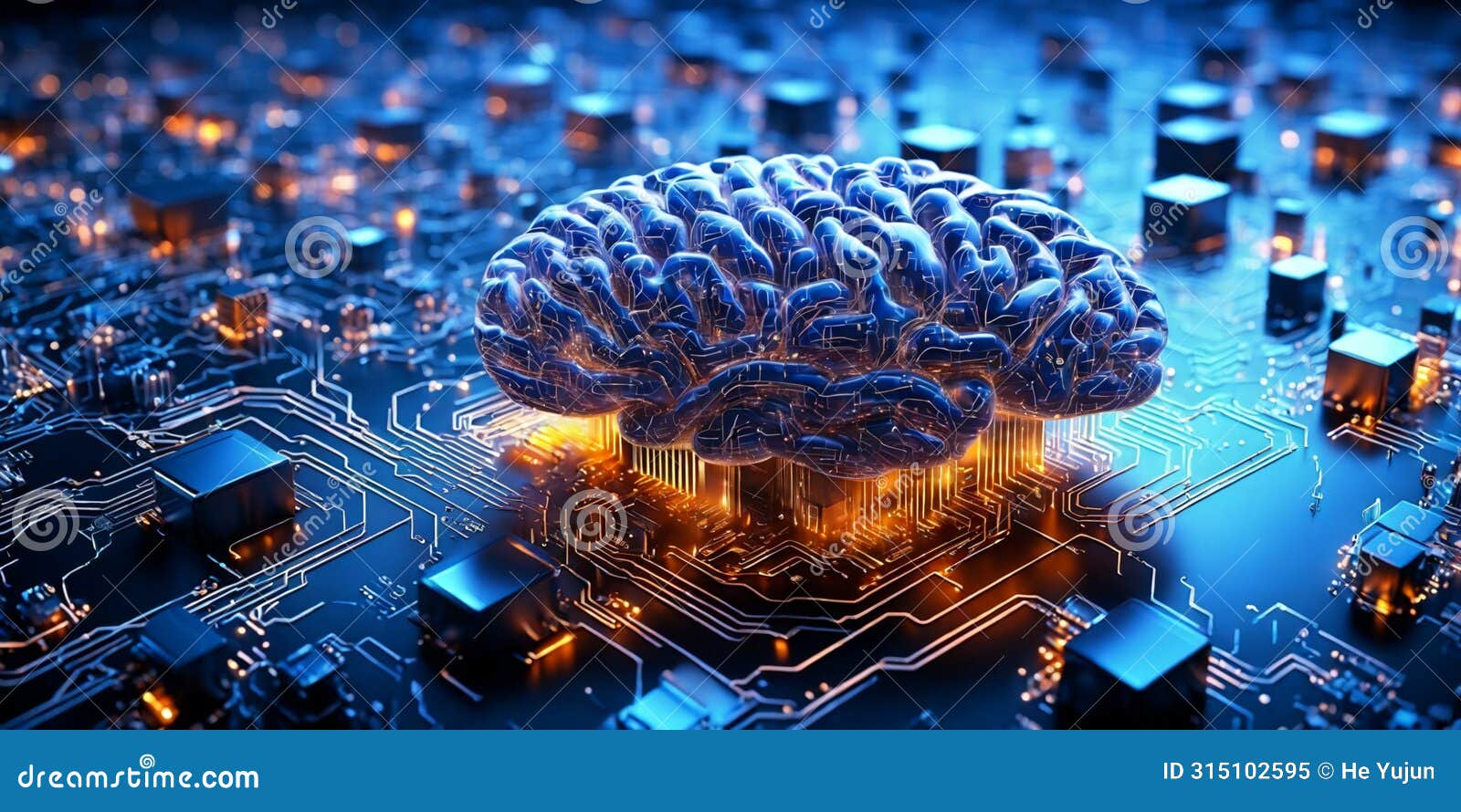 Artificial Intelligence Neurological Data Brain?Industrial Brain Stock ...