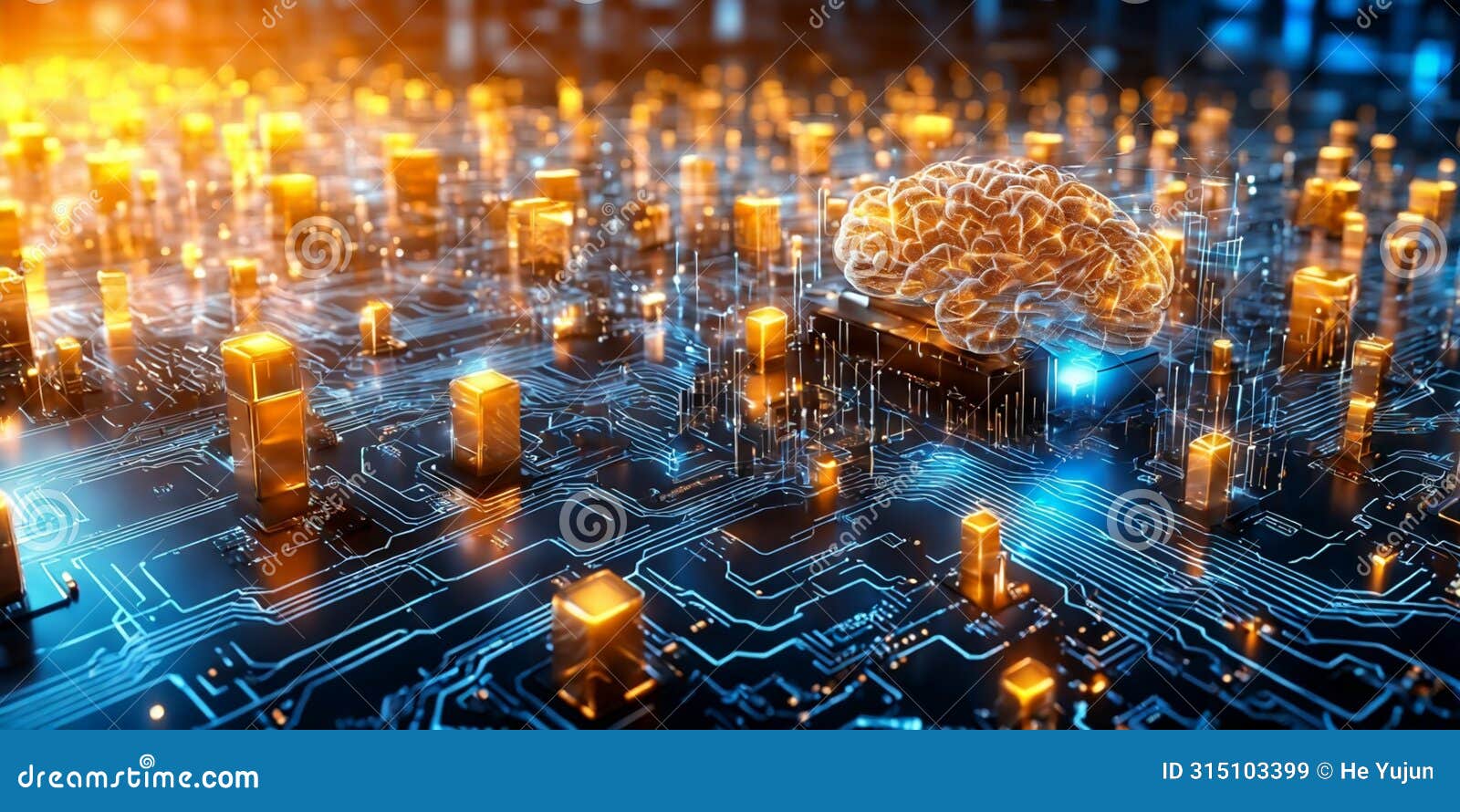 Artificial Intelligence Neurological Data Brain,Industrial Brain,Gpu ...