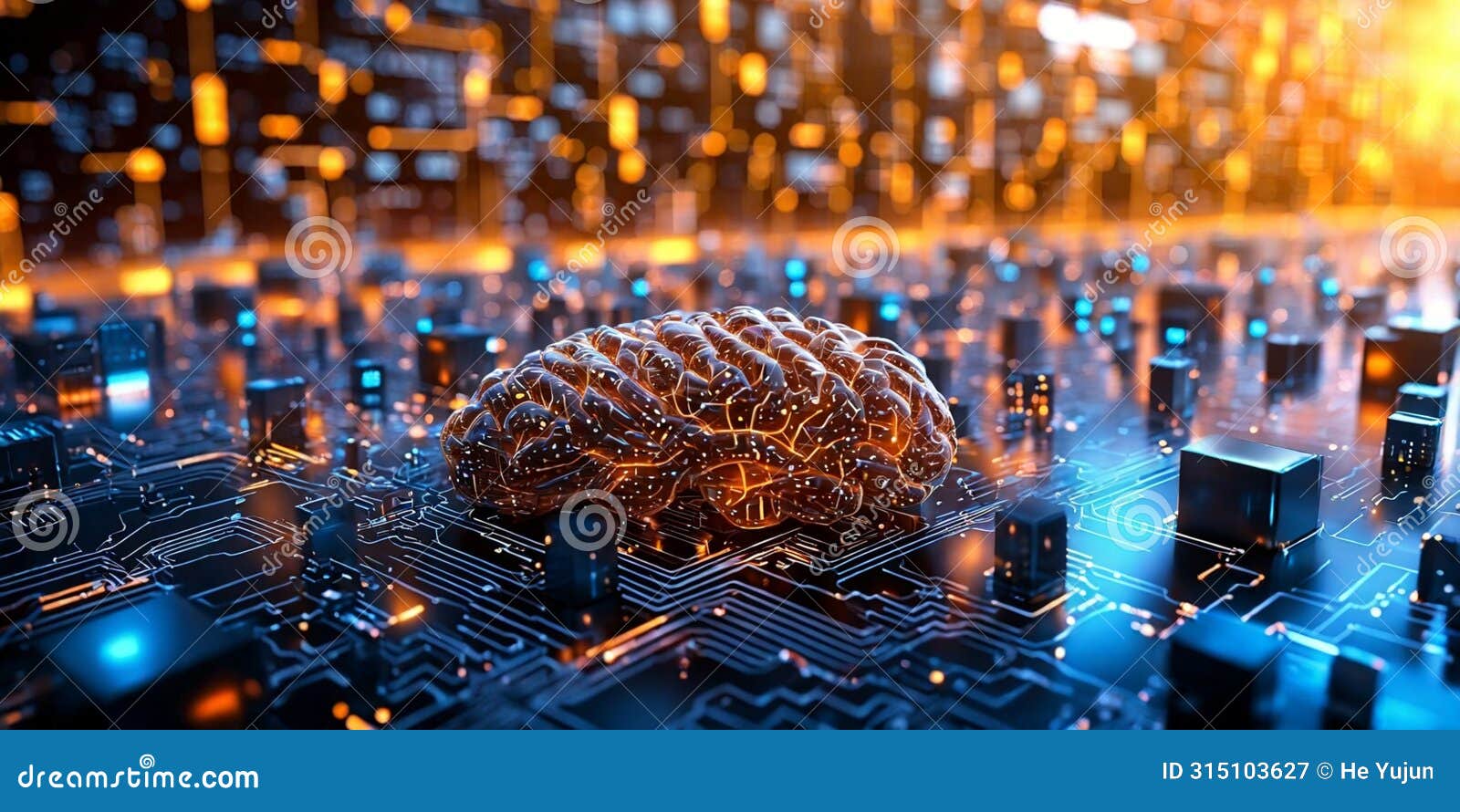 Artificial Intelligence Neurological Data Brain,Industrial Brain,Gpu ...