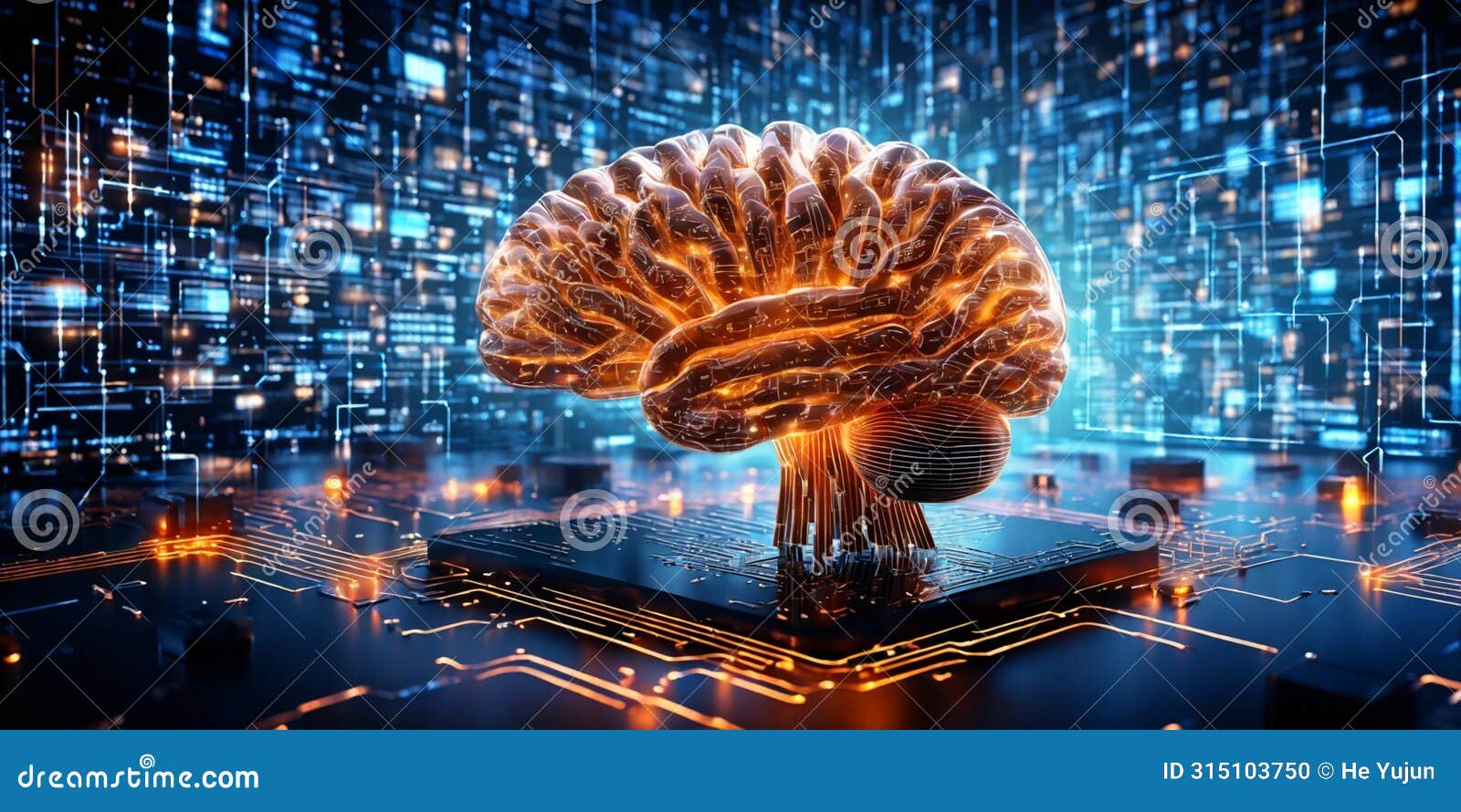 Artificial Intelligence Neurological Data Brain,Industrial Brain,Gpu ...