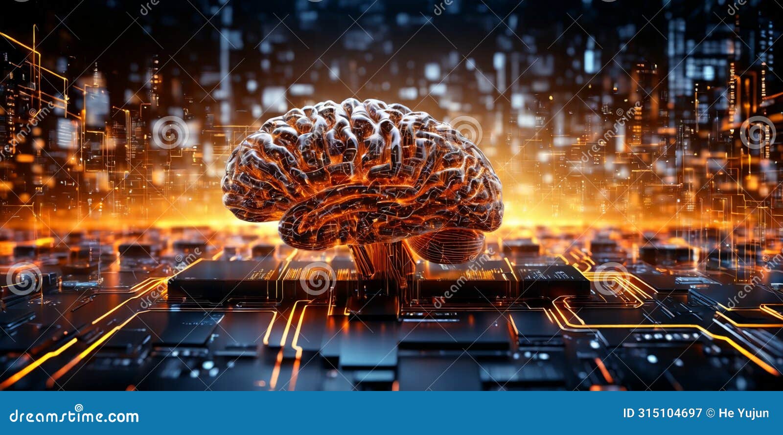 Artificial Intelligence Neurological Data Brain,Industrial Brain,Gpu ...