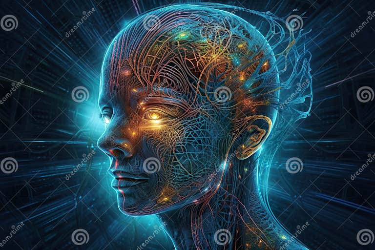 Artificial Intelligence or Neuroscience Technology. Generative Ai ...