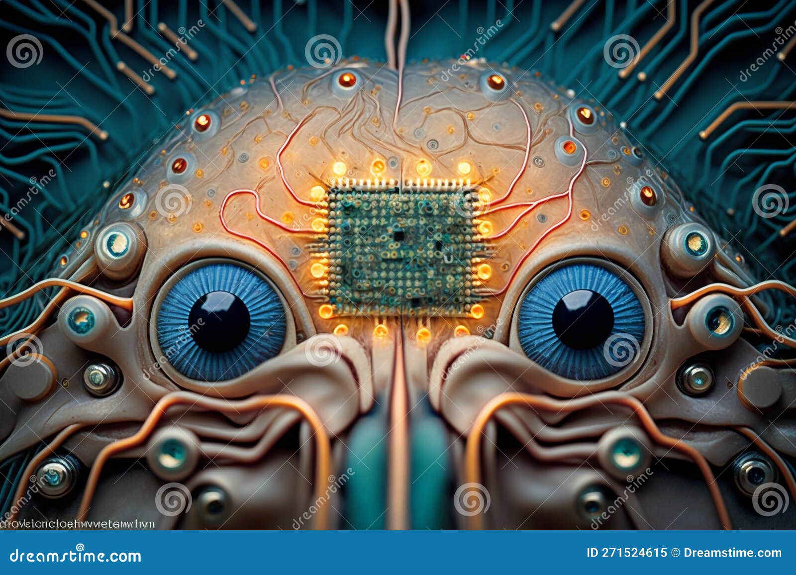 Artificial Intelligence New Technology. Science Futuristic Abstract Human Brain Stock ...
