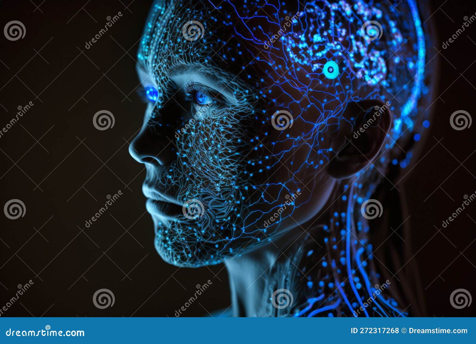Artificial Intelligence New Technology. Science Futuristic Abstract ...