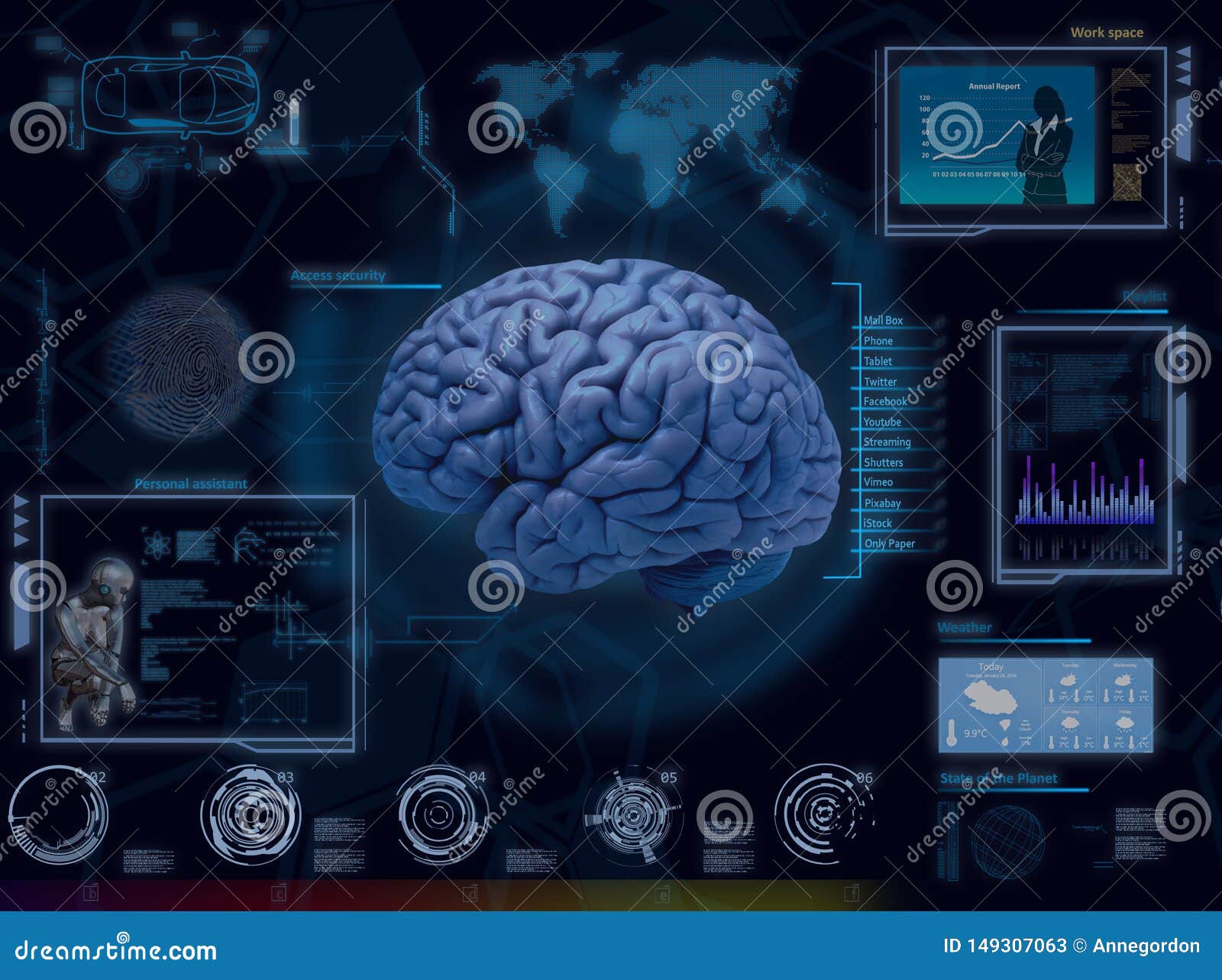 Artificial intelligence stock image. Image of research - 149307063