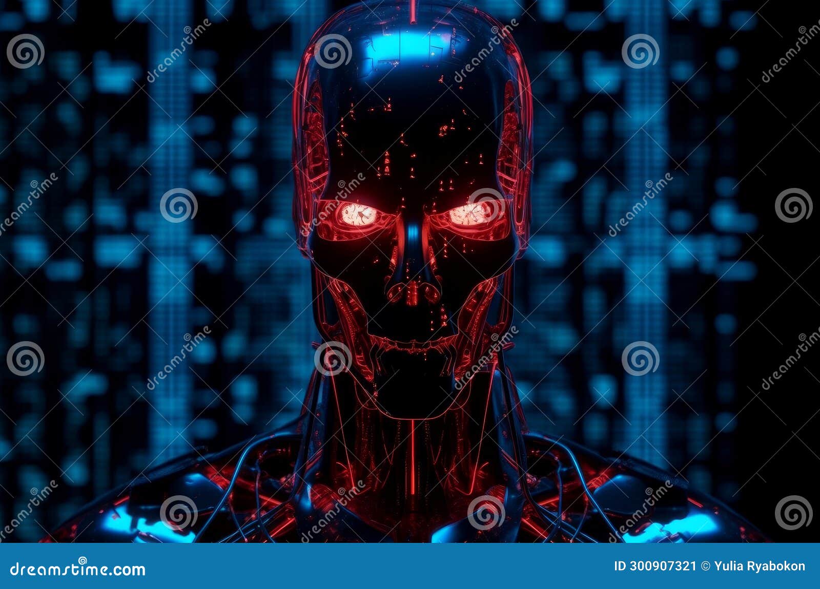 Artificial Intelligence Over Heating. Generate AI Stock Image - Image ...