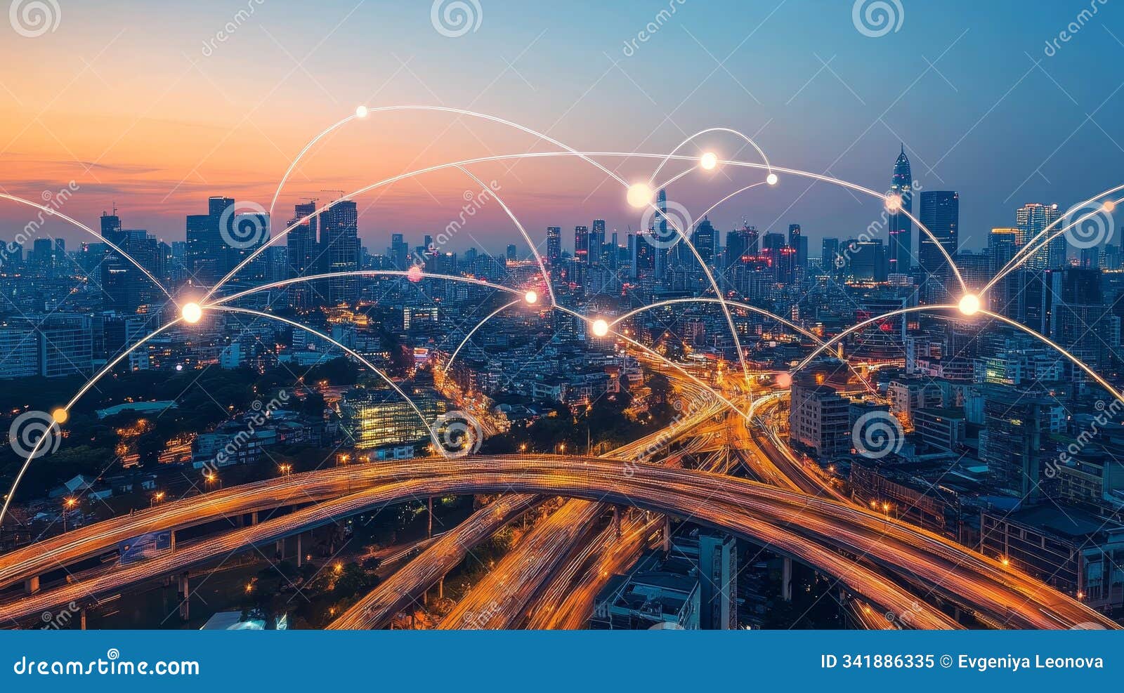 Artificial Intelligence Overseeing a Smart City, Controlling Data ...