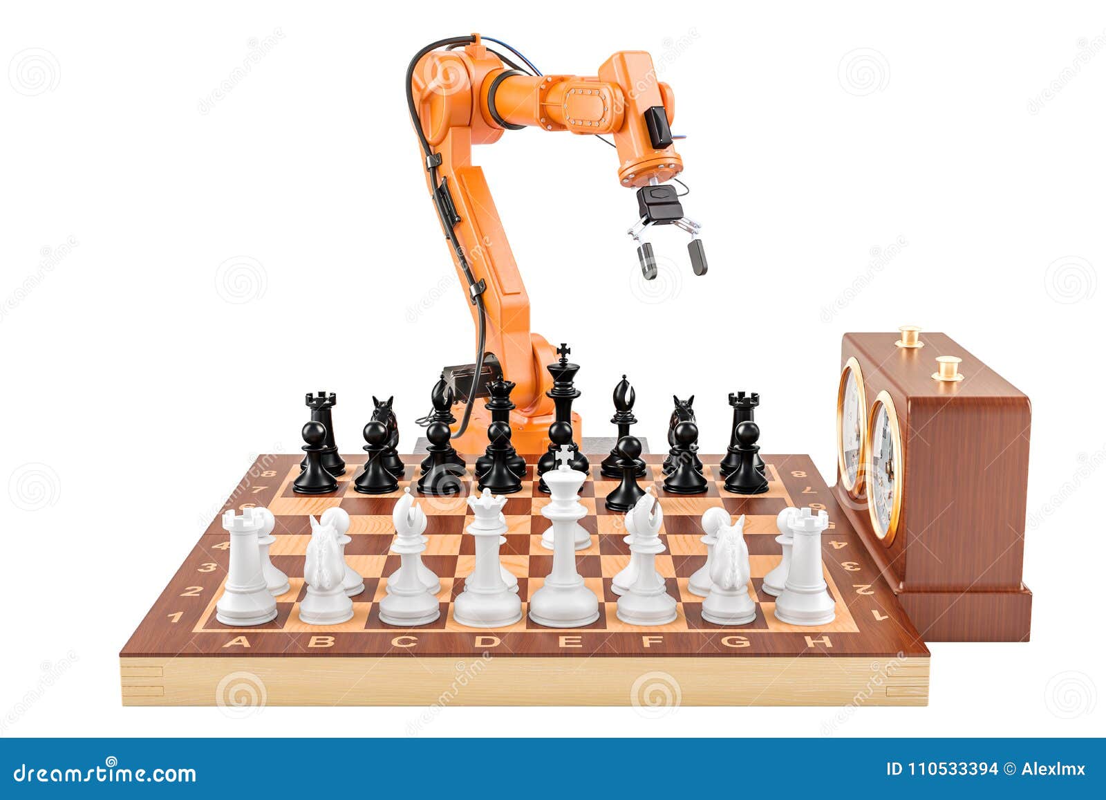 Artificial Intelligence Playing Chess Concept, 3D Rendering Stock ... Artificial Intelligence Playing Chess Concept, 3D Rendering Stock ...