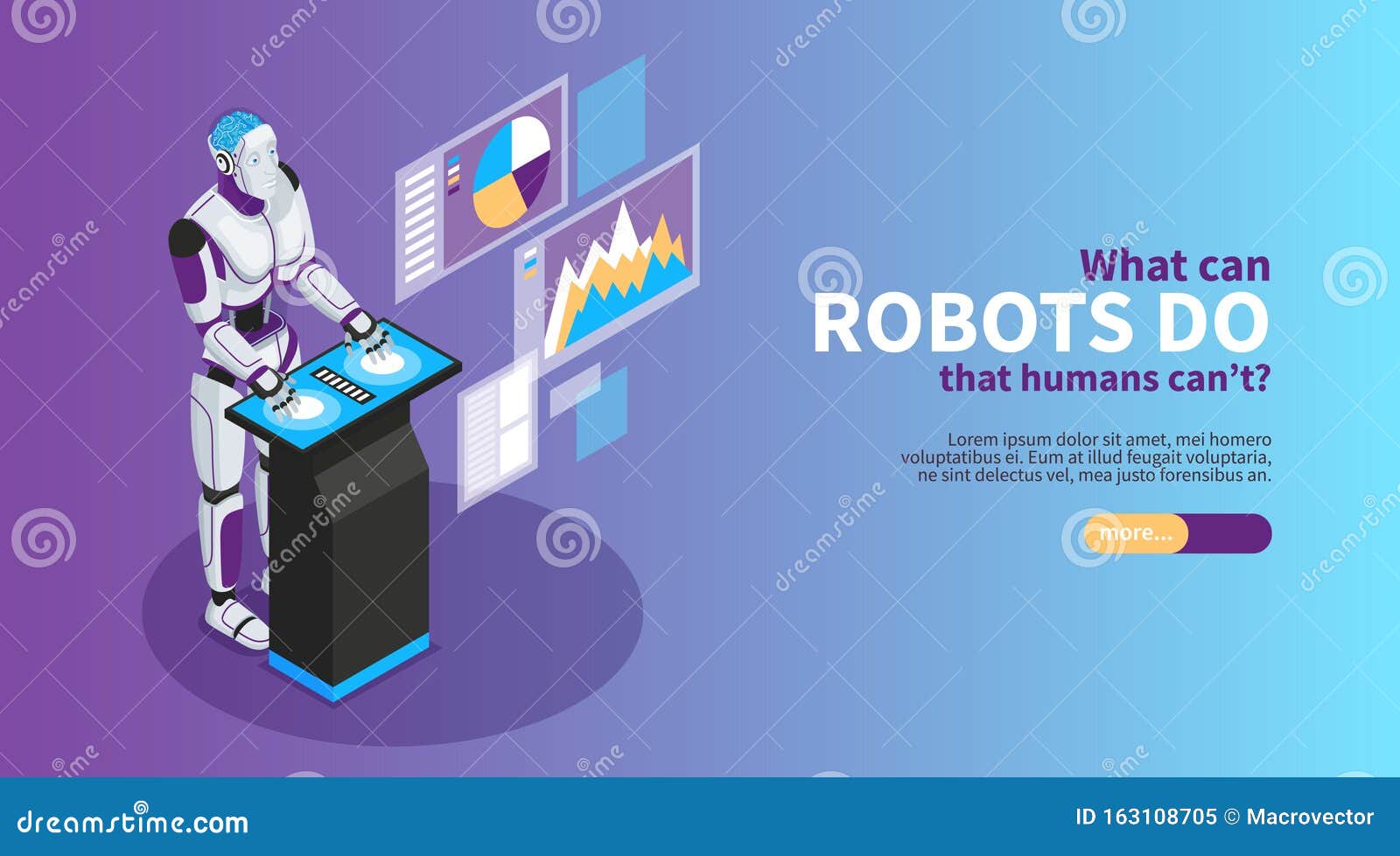 Artificial Intelligence Poster Stock Vector - Illustration of ...