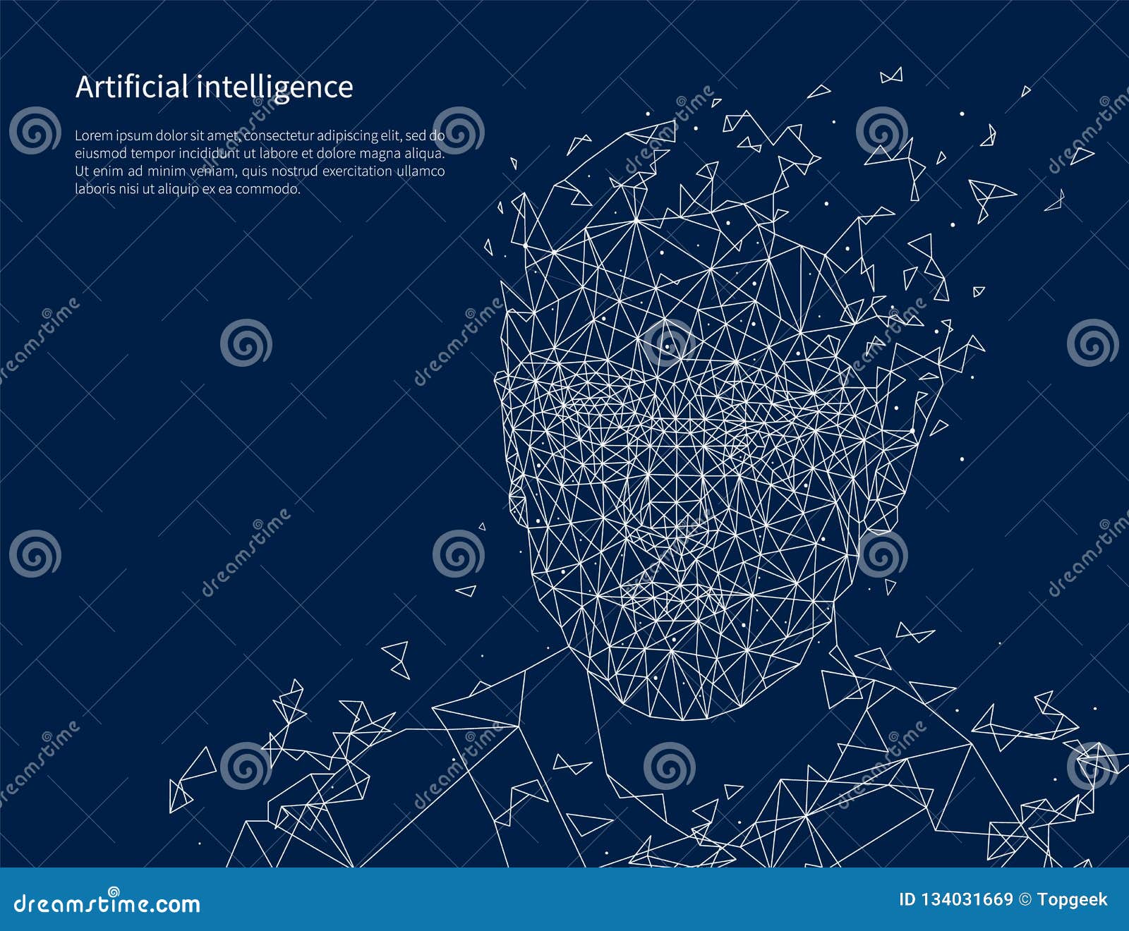 Artificial Intelligence Poster Text Sample Vector Stock Vector - Illustration of digital, future ...