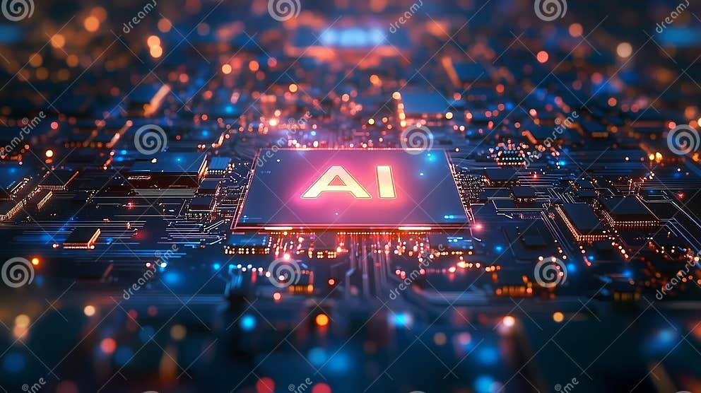 Artificial Intelligence on Processor in Computing System, AI Machine Learning Innovation Stock ...
