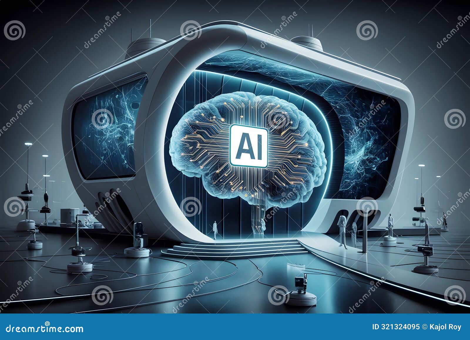 Artificial Intelligence Processor Unit. Powerful Quantum AI Component ...