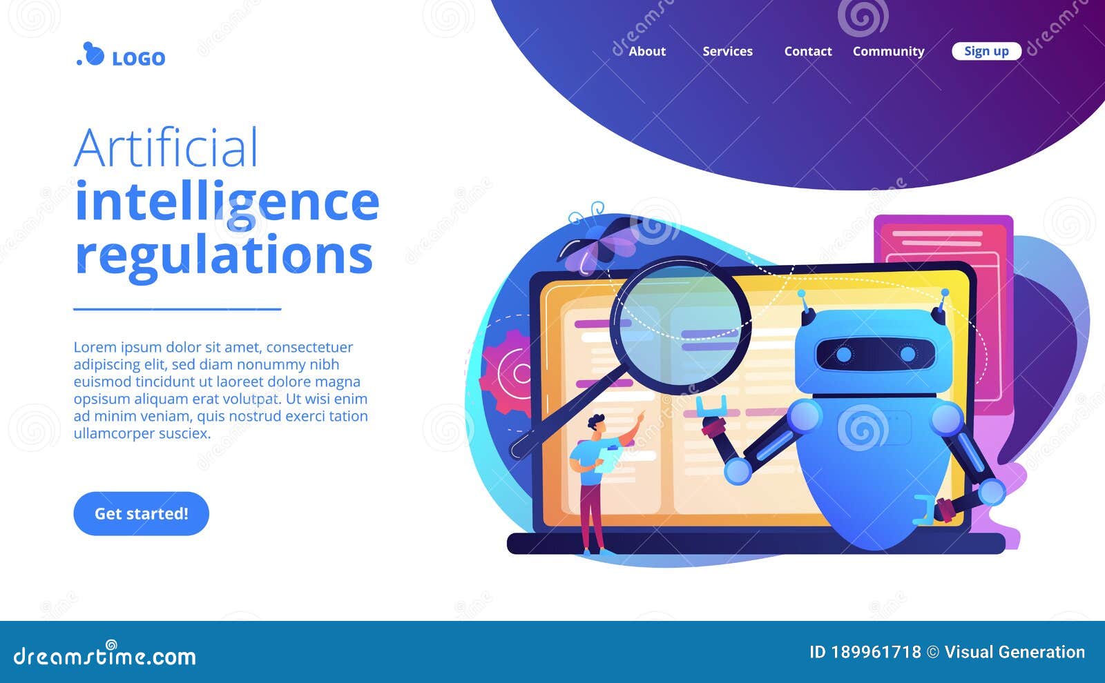 Artificial Intelligence Regulations Concept Landing Page. Stock Vector ... Artificial Intelligence Regulations Concept Landing Page. Stock Vector ...