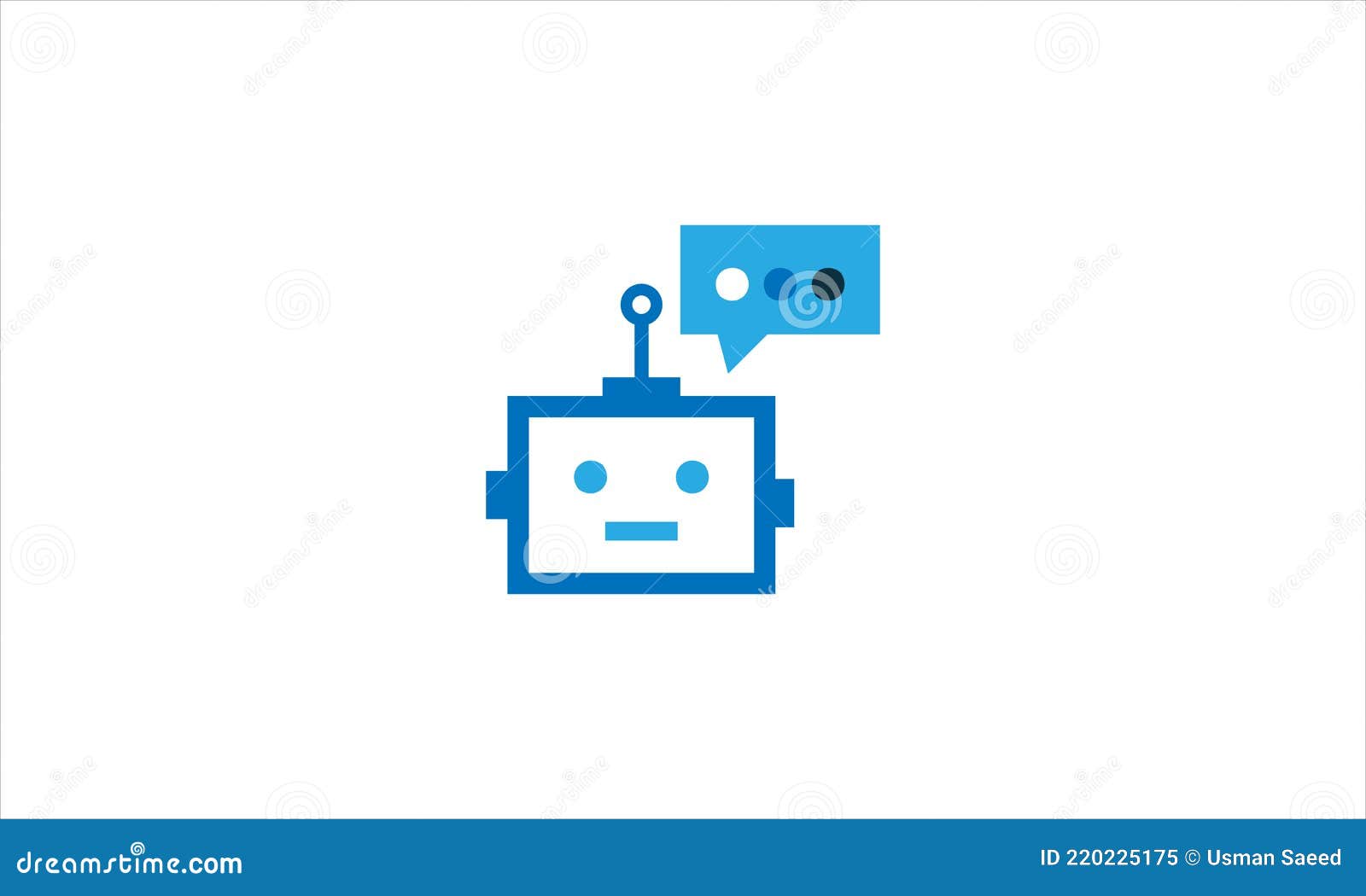 Artificial Intelligence Robot Chat Icon Logo Design Vector Template ...