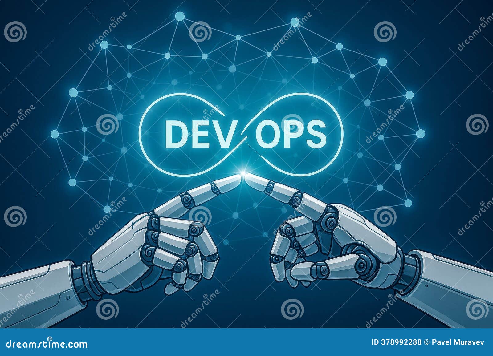 DevOps Symbol Flat Vector Illustration Isolated On Background. Software ...