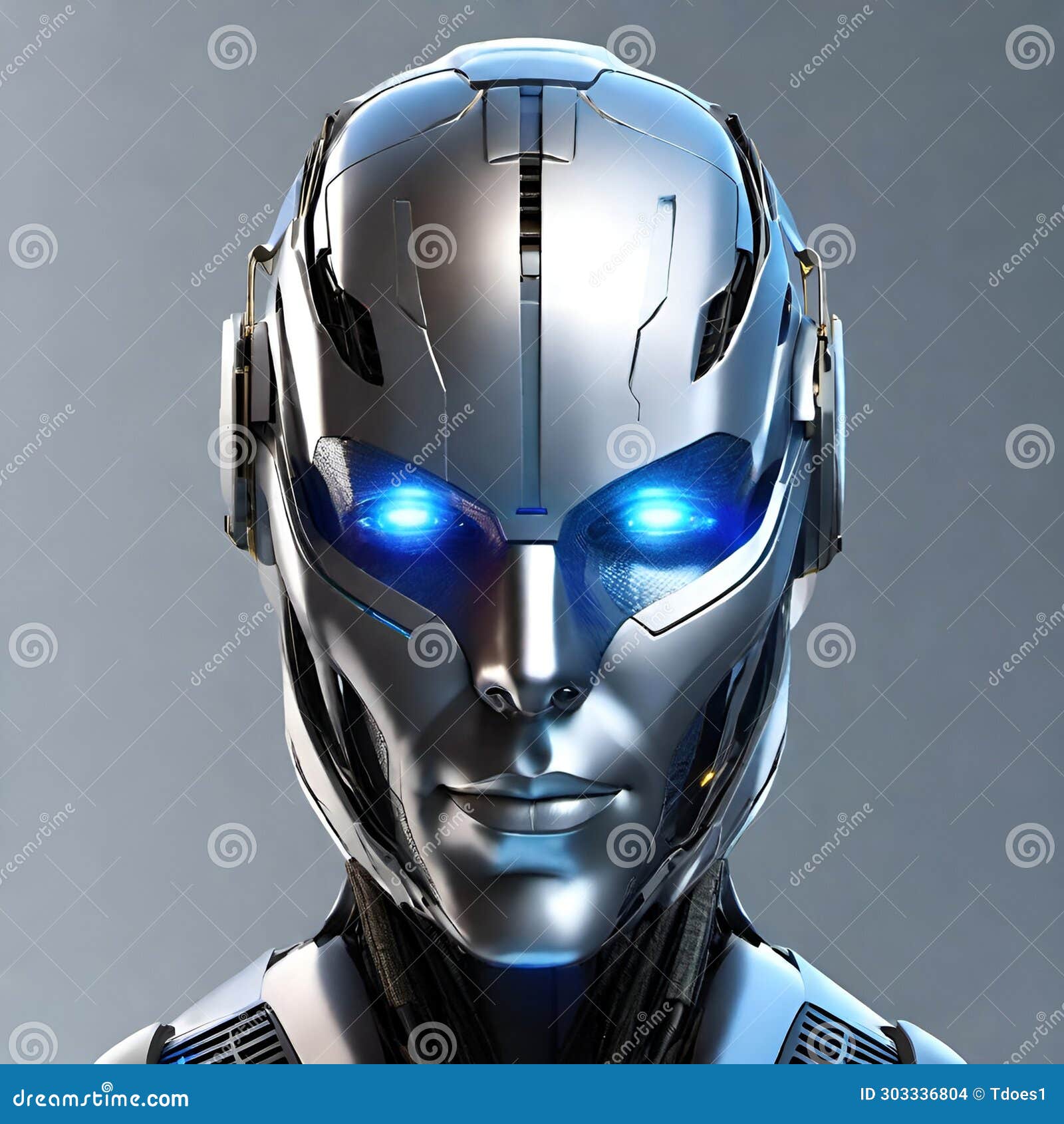 Artificial Intelligence - Robot Head - AI Stock Illustration ...