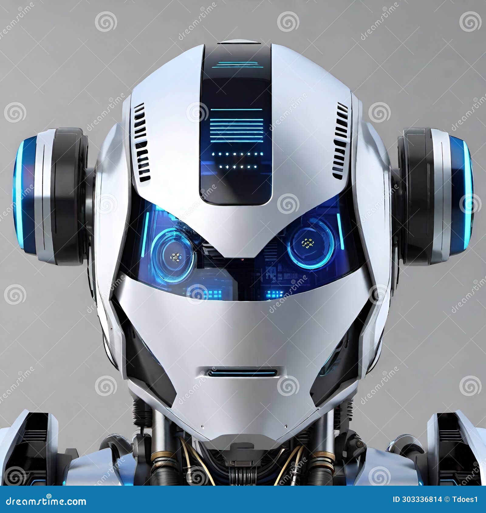 Artificial Intelligence - Robot Head - AI Stock Illustration ...