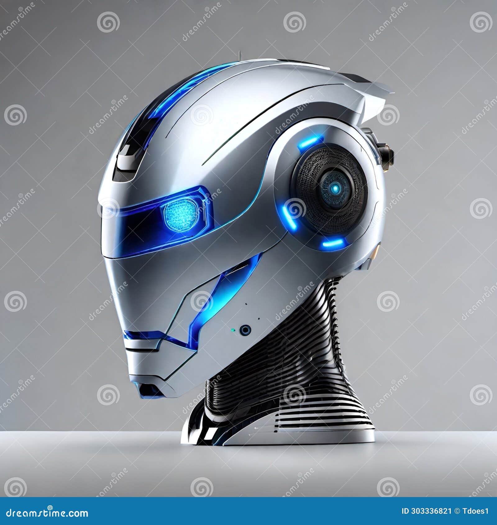 Artificial Intelligence - Robot Head - AI Stock Illustration ...