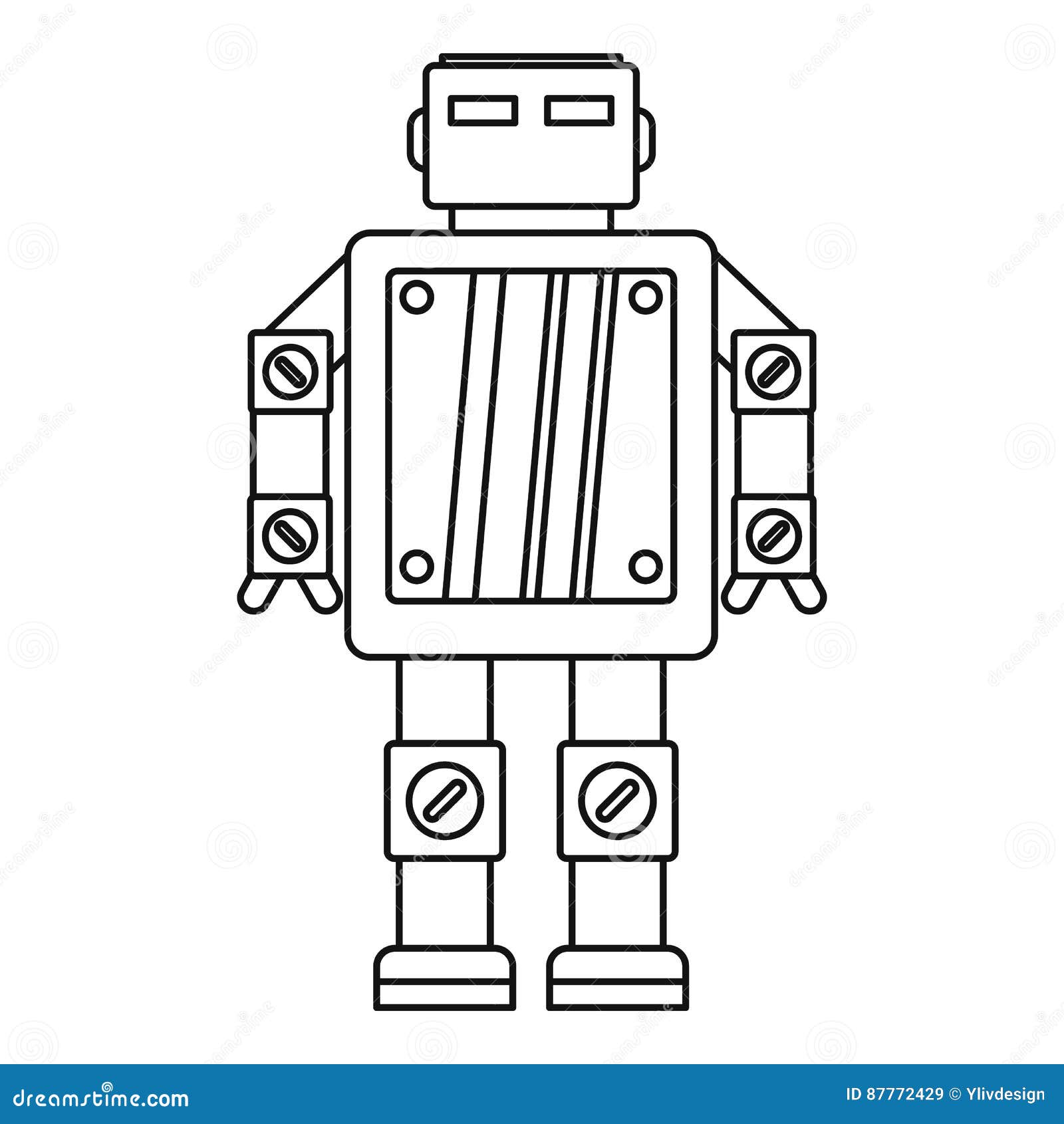 Artificial Intelligence Robot Icon, Outline Style Stock Vector ... Artificial Intelligence Robot Icon, Outline Style Stock Vector ...