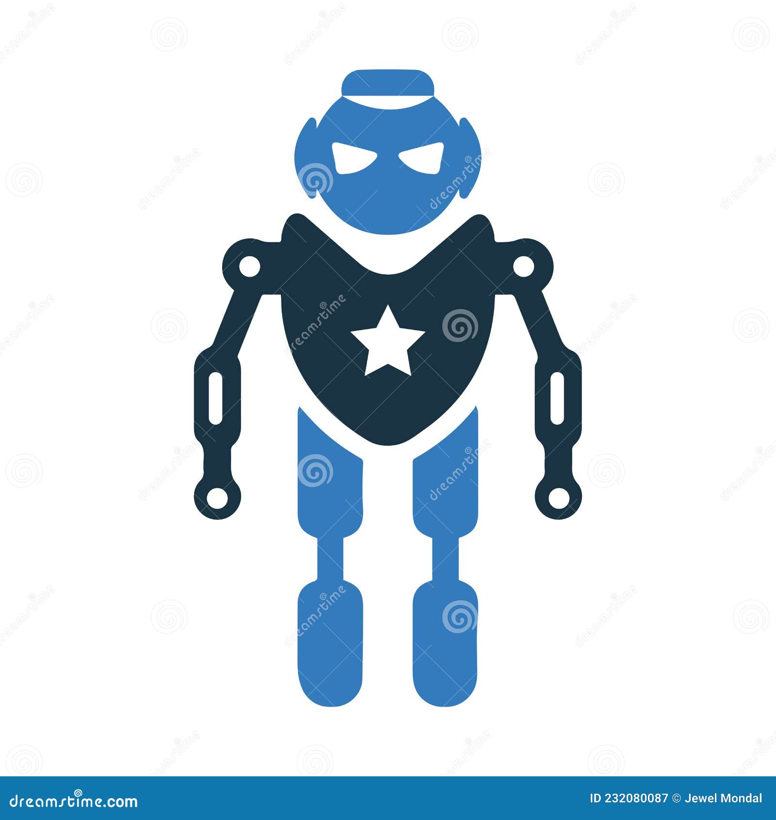 Artificial Intelligence, Robot Icon. Simple Vector Design Stock Vector ...