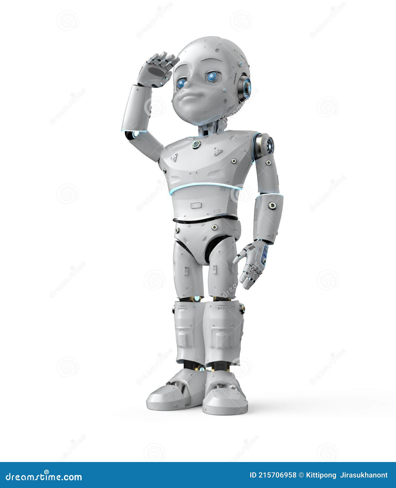 Artificial IntelligenceÂ robot Look Around Stock Illustration ...