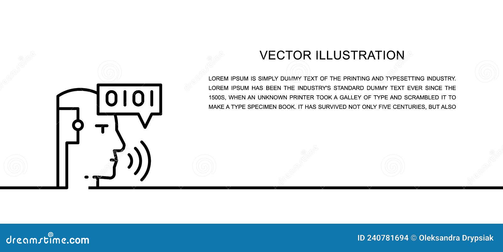 Artificial Intelligence, Robot with Sound Waves, Chatbot, Voice ...