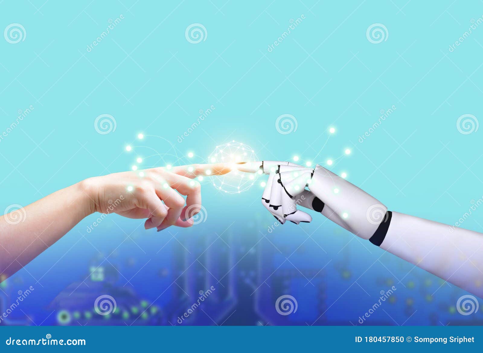 Artificial Intelligence Robot Technology Human Hands and Robot Hands ... Artificial Intelligence Robot Technology Human Hands and Robot Hands ...