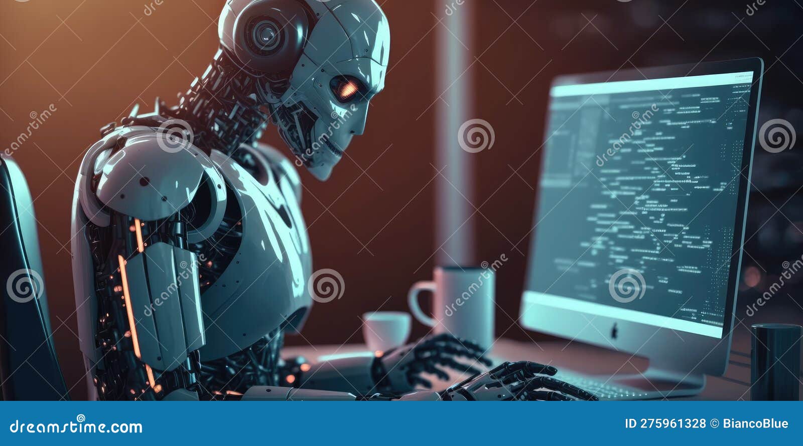 Artificial Intelligence Robot Using Computer Software for Gpt Binary ...