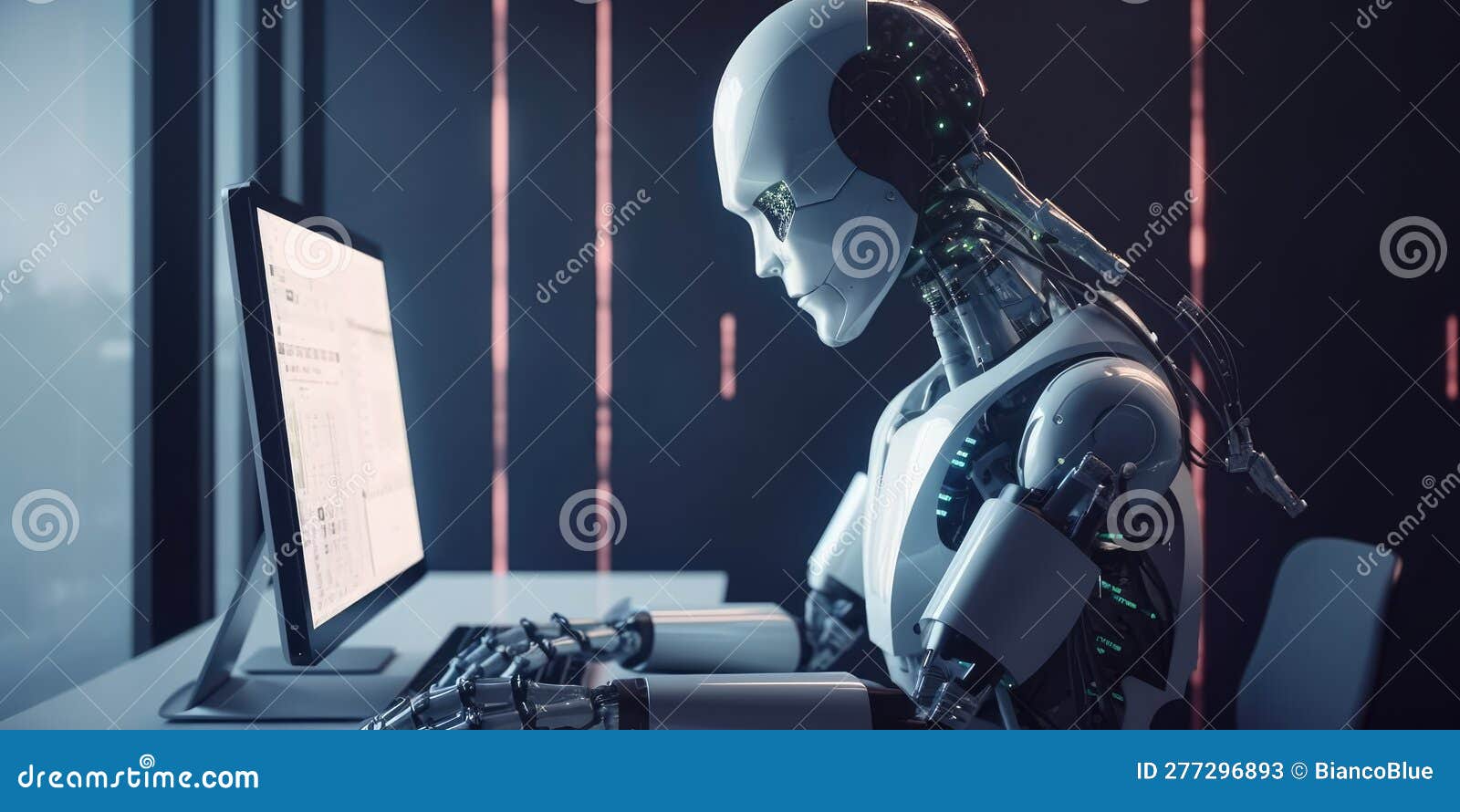 Artificial Intelligence Robot Using Computer Software For Gpt Binary