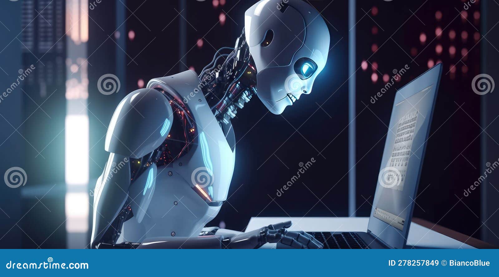 Artificial Intelligence Robot Using Computer Software For Gpt Binary