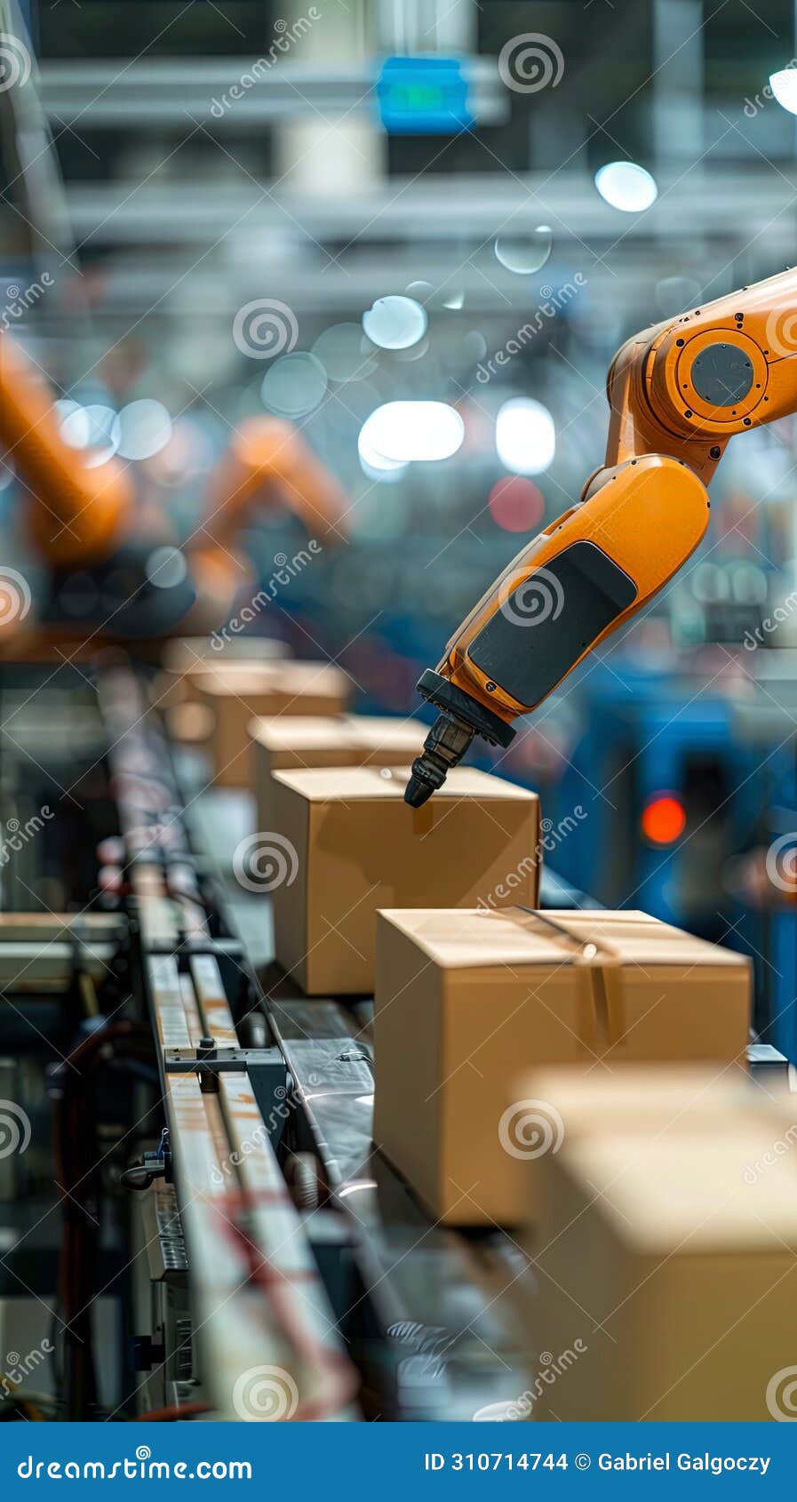 Artificial Intelligence Robotic Arm Working with Cartboard Boxes on ... Artificial Intelligence Robotic Arm Working with Cartboard Boxes on ...