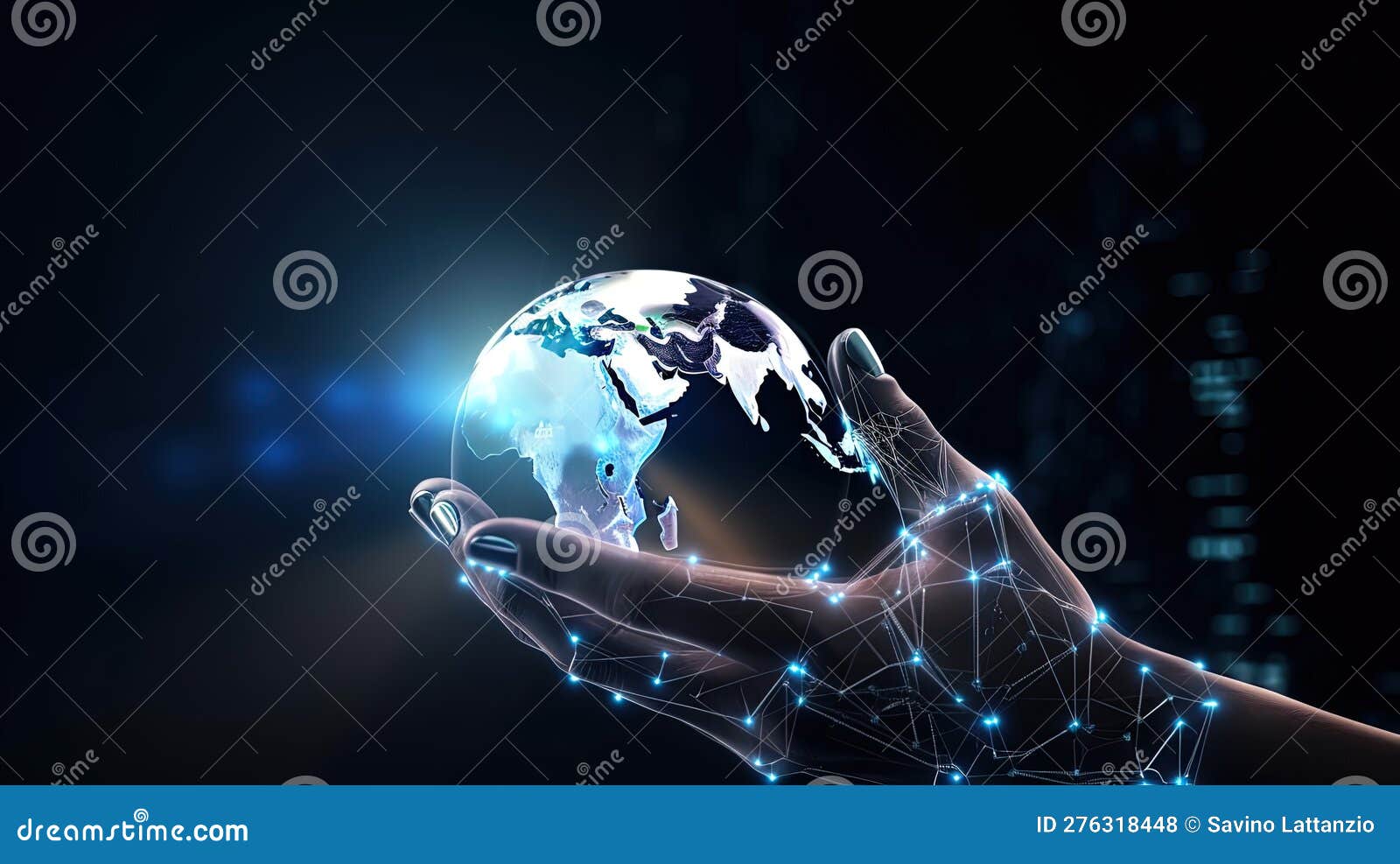 New World And Humanity Live In The World Of Innovation Generative Ai ...