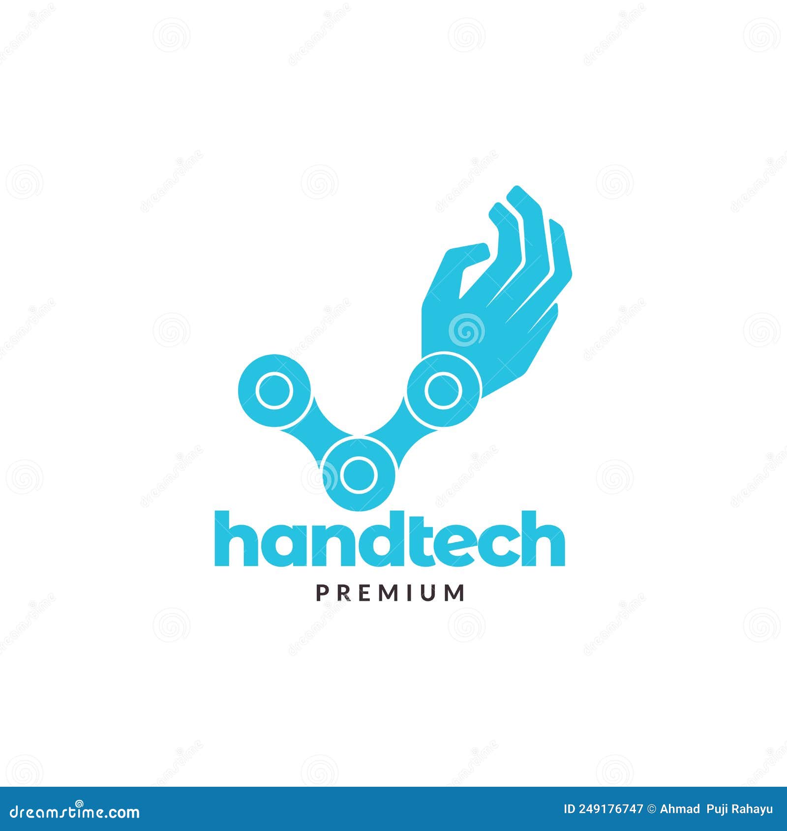 Artificial Intelligence Robotic Hand Tech Logo Design Vector Graphic ...