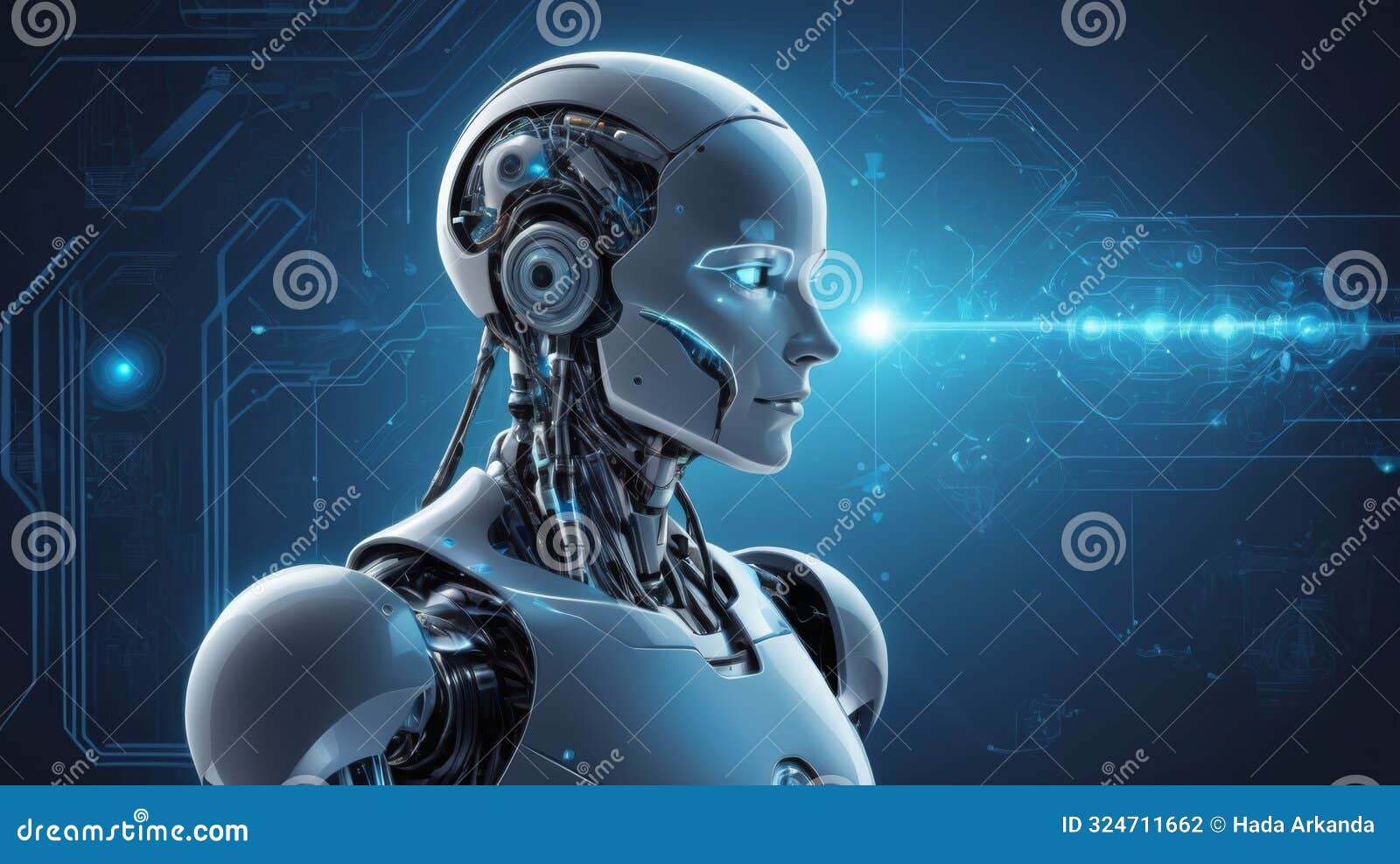 AI Robots and Cyborgs, Emphasizing AI Research and Their Advancement in ...