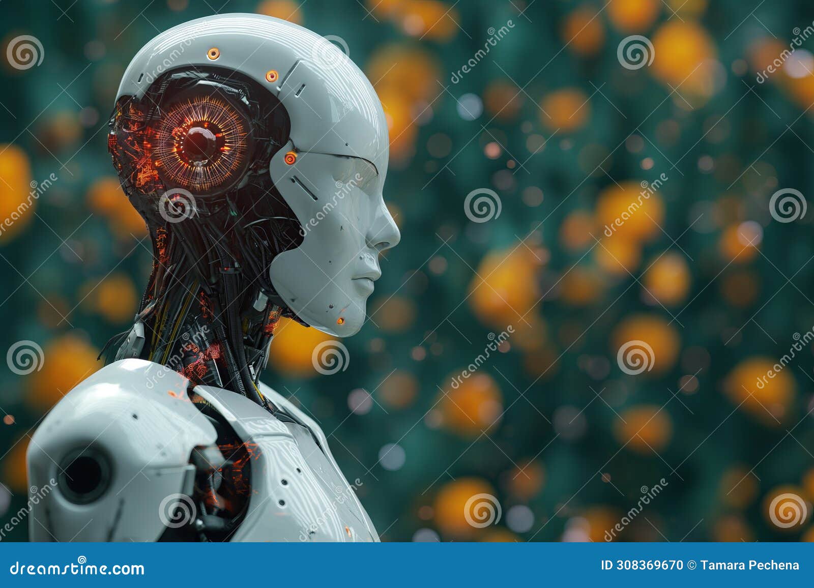 Artificial Intelligence Rules the World and People. the Image is ...