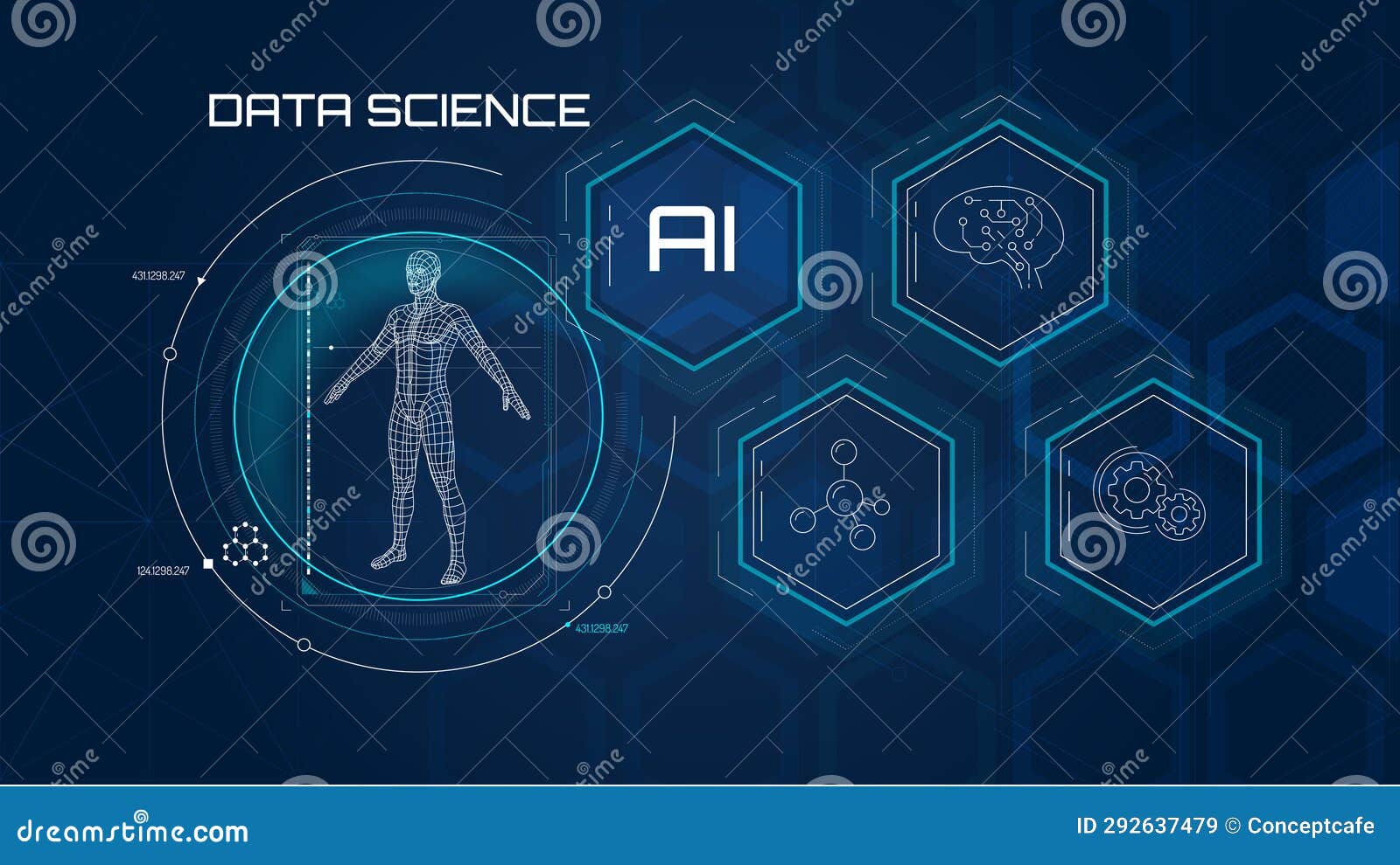 Artificial Intelligence Science and Technology Concept Illustration ...