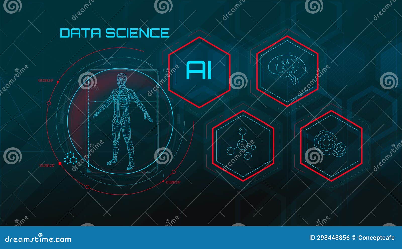 Artificial Intelligence Science and Technology Concept Illustration ...
