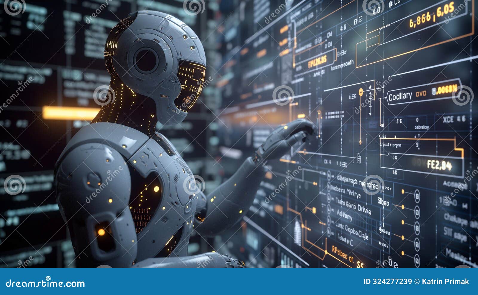 Artificial Intelligence in Security: AI-based Security Solutions, Interfaces Showing Machine ...