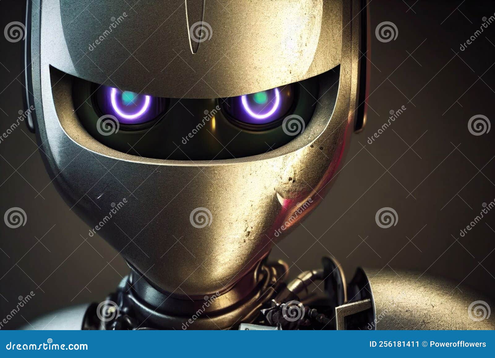 Artificial Intelligence Self Portrait. Digitally Generated Image Stock ...